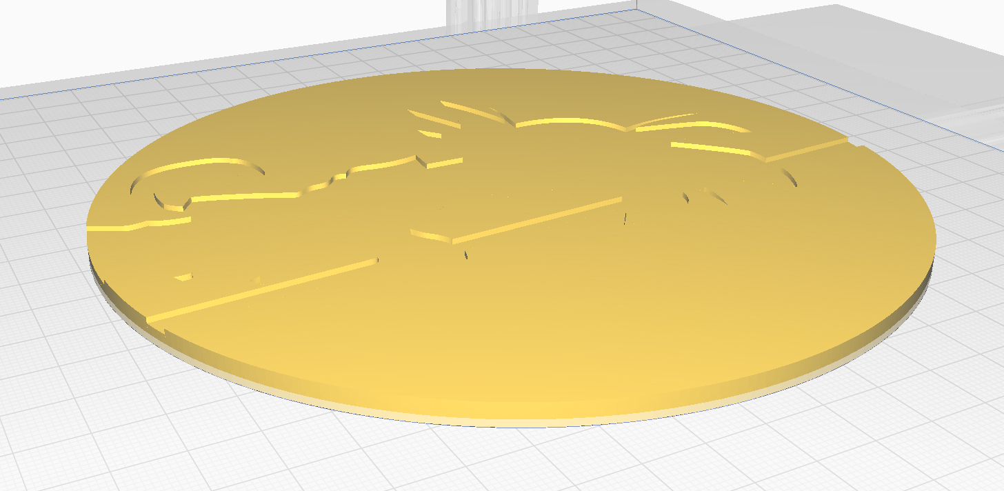DragonBall circular picture by David Fuce | Download free STL model ...