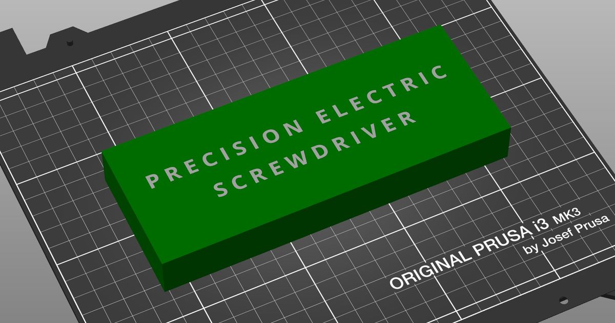 Box for precision electric screwdriver / Krabička na precizní elektrický by brva | Download free ...