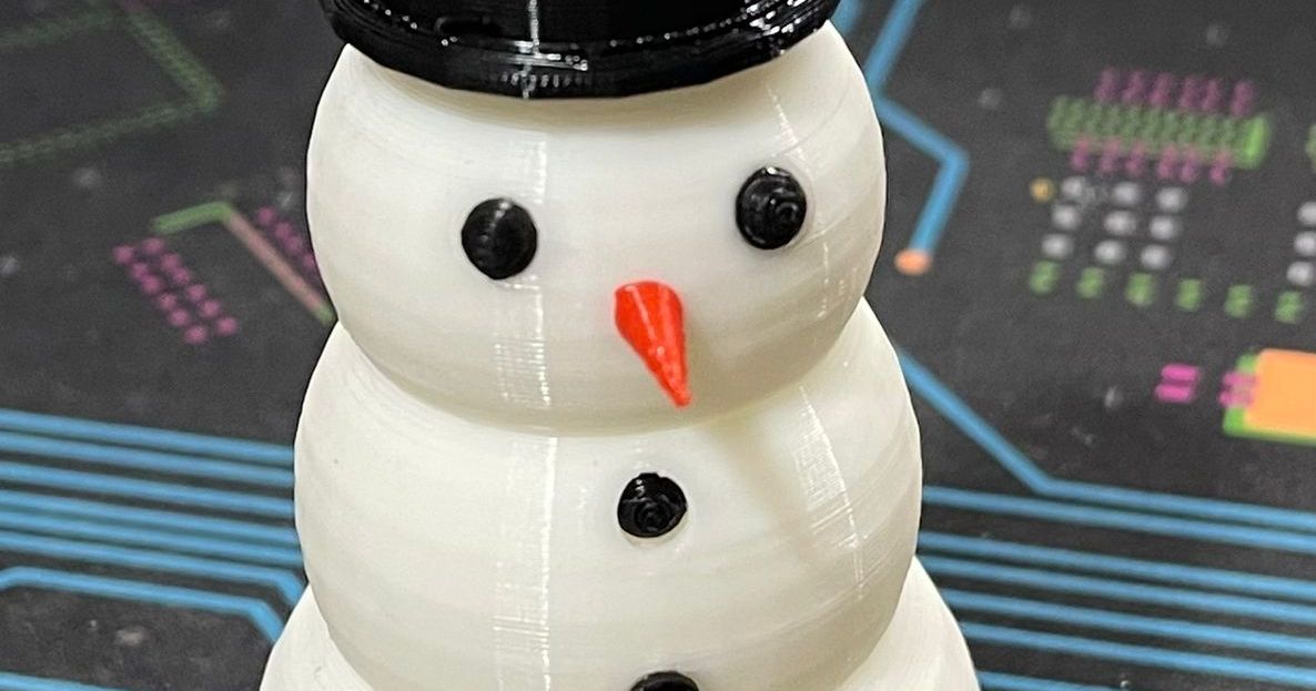 Simple Snowman for Christmas model by GlamDarkStone | Download free STL ...