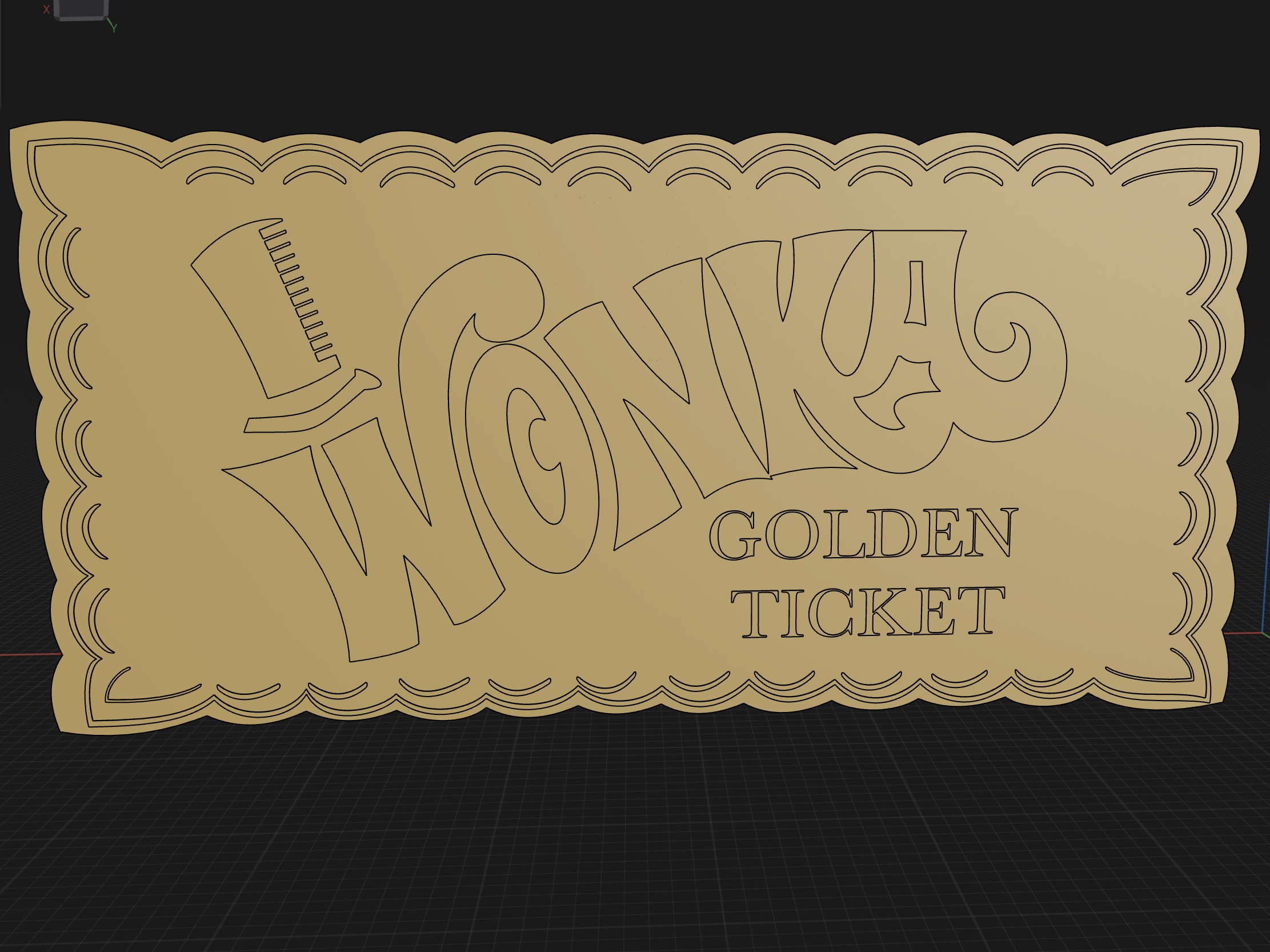 WILLY Wonka’s GOLDEN TICKET by Maxmilián Wachtel | Printables Store
