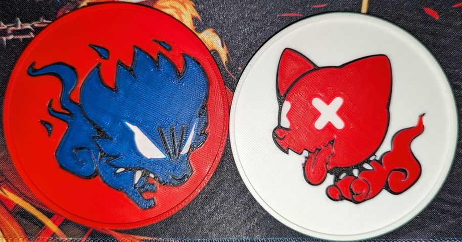 Pyro Pup Coasters by sanitywarped | Download free STL model ...