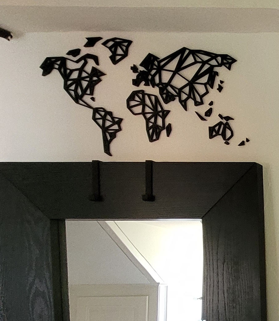 Polygon World Map by MikaelBear | Download free STL model | Printables.com