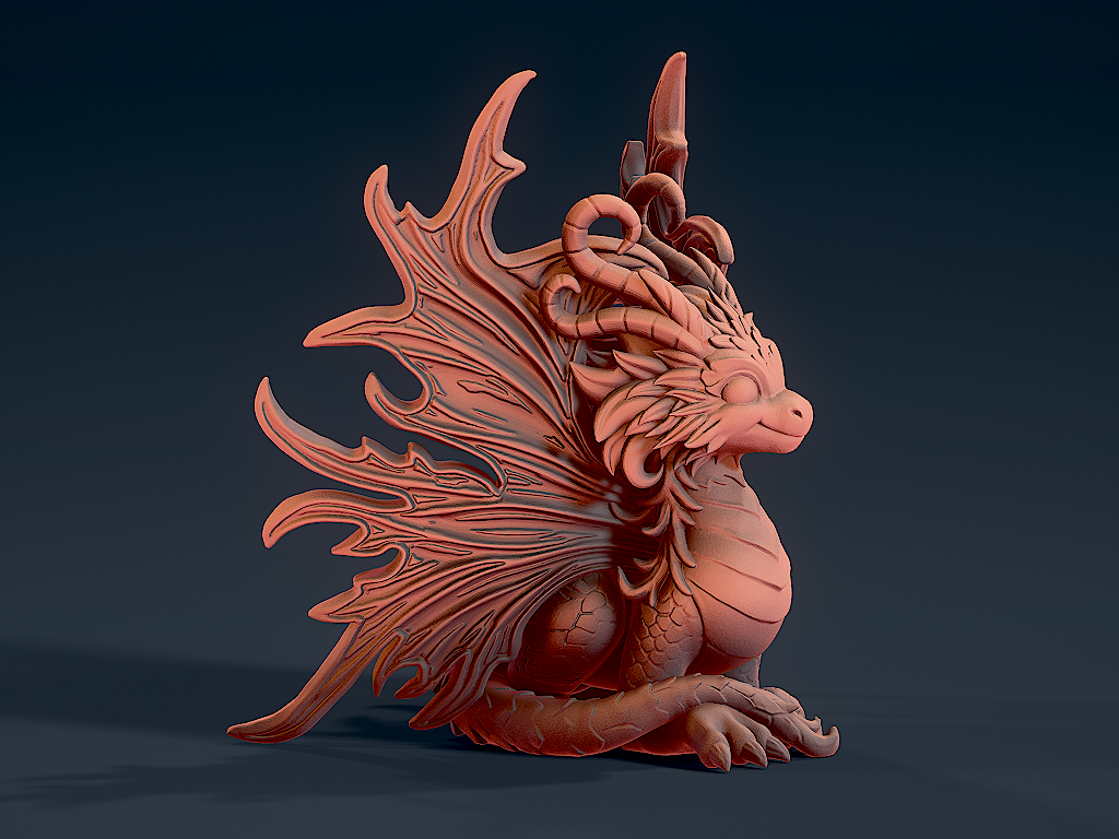 Cute Dragon 3 by miniShev | Download free STL model | Printables.com