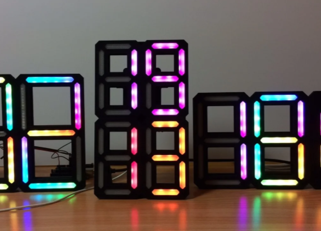 Retro 7 Segment Clock (Complete) by John G. | Download free STL model ...