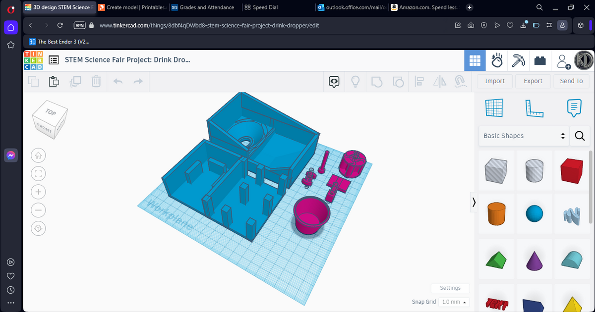 Adv. STEM Science Fair Project: Drink Dropper by KD3D | Download free ...