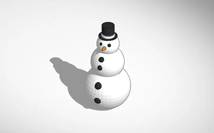 simple snow man by Ryder Williams | Download free STL model ...