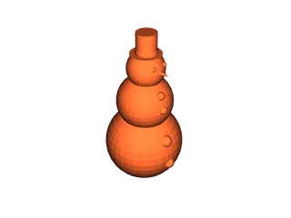 simple snow man by Ryder Williams | Download free STL model ...