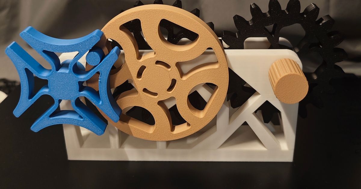 Geneva gear - mechanical principle by Janni | Printables Store