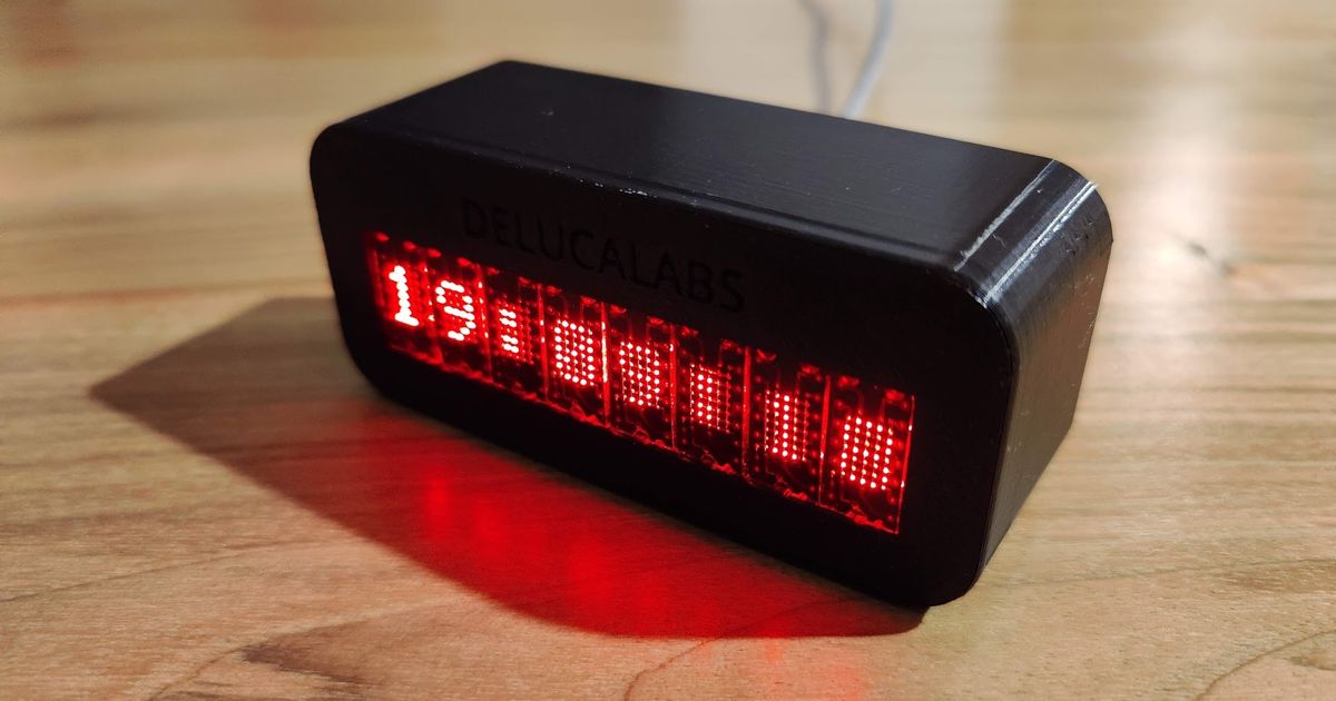 Pixie Clock 6 digits by LorenzoDL | Download free STL model ...