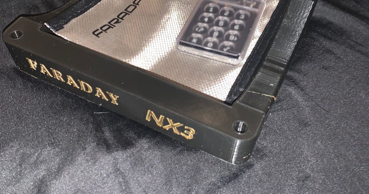 Faraday NX3 bag holder for Coldcard by Grunkle_Bitcoin | Download free ...