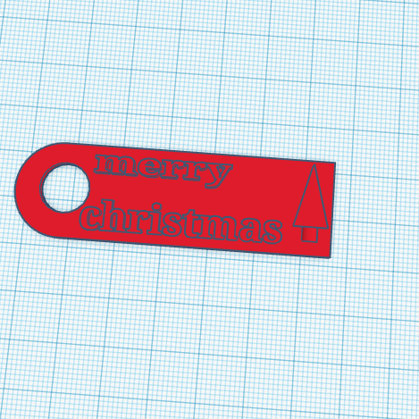 merry christmas keychain by 3D things | Download free STL model ...