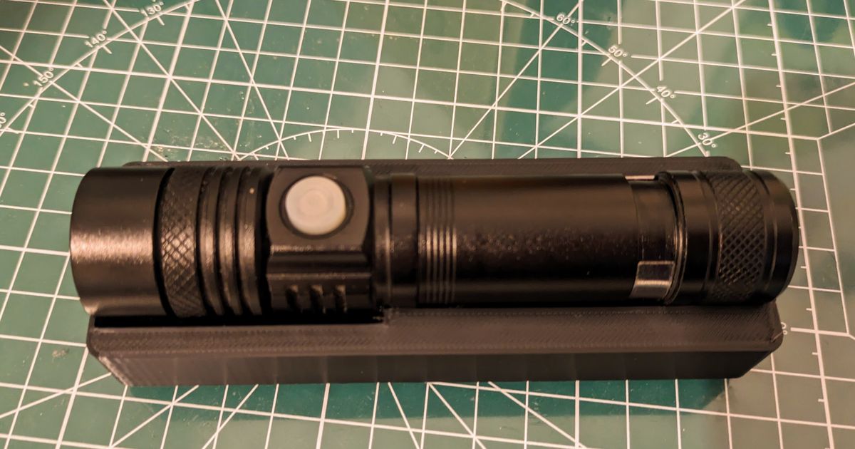 GF Gridfinity horizontal generic flashlight. by Ian | Download free STL ...