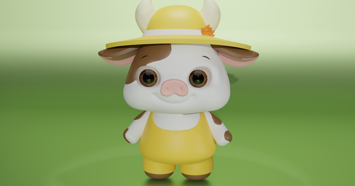 CUTE COW/ VACA ADORABLE by Lucía Castro | Download free STL model ...