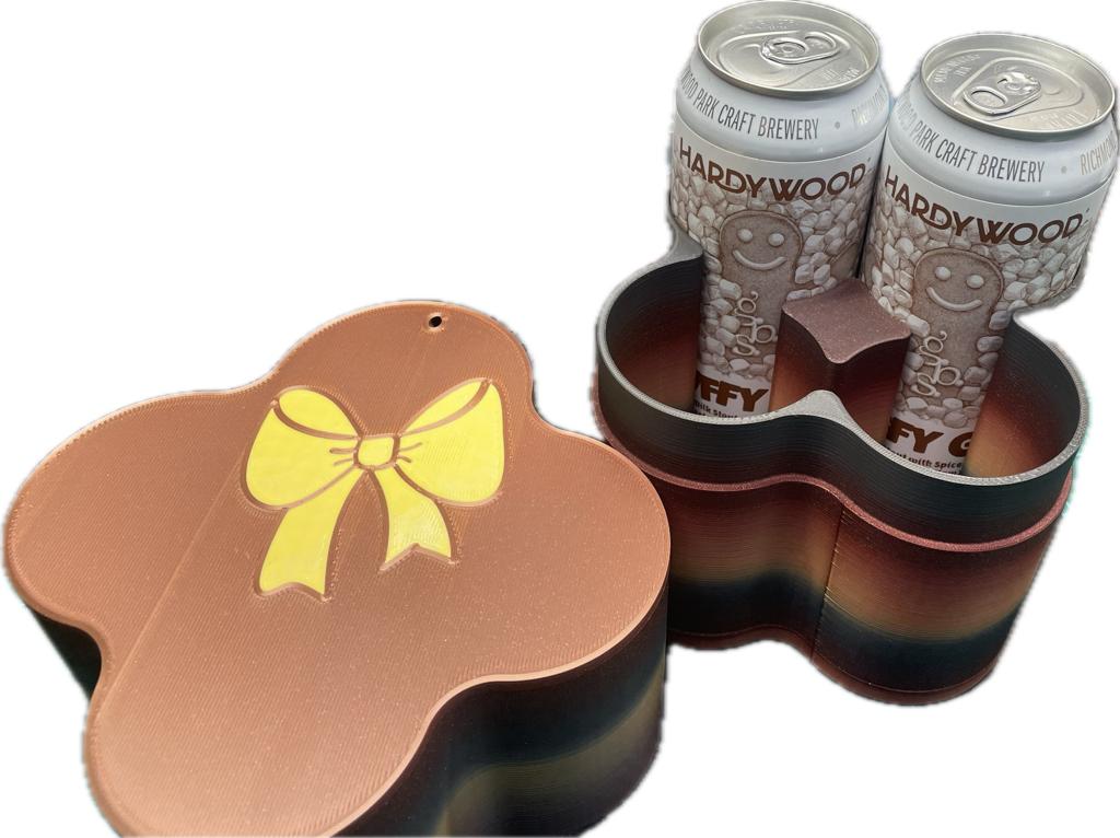 16oz Beer Gift Pack Carrier / Box by George | Download free STL model ...