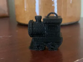 Little Train Ornament/Keychain by Mr. Purple | Download free STL model ...