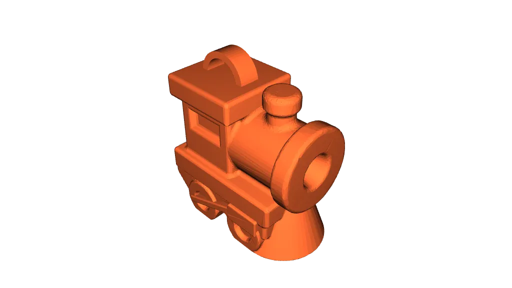 Little Train Ornament/Keychain by Mr. Purple | Download free STL model ...
