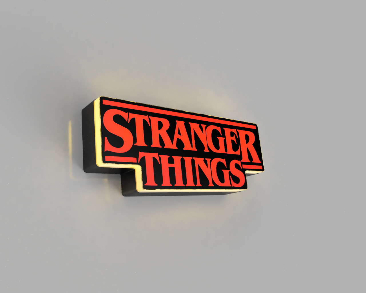 Stranger Things Lightbox - Led Lamp by Valda3D | Download free STL ...