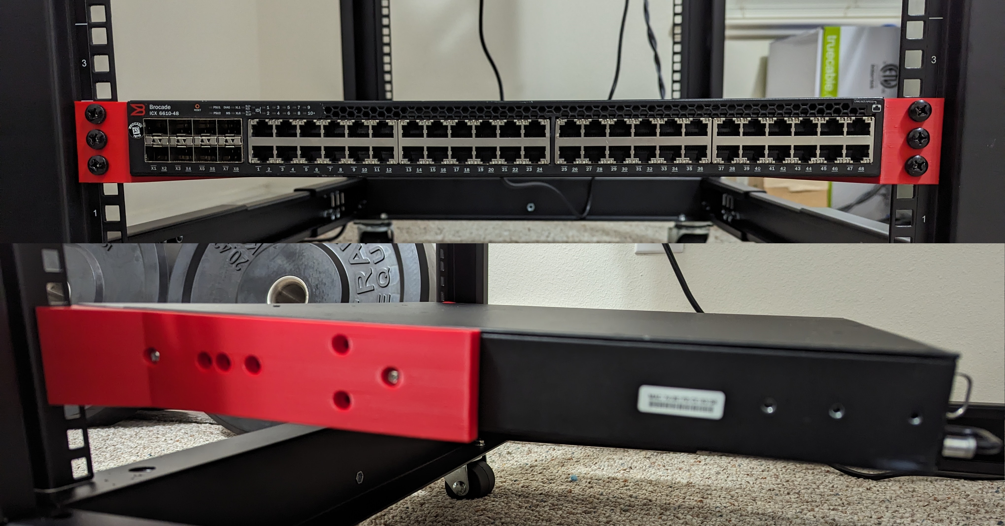 Brocade ICX6610-48-I Rack Ears by Paul Hatcher | Download free STL ...