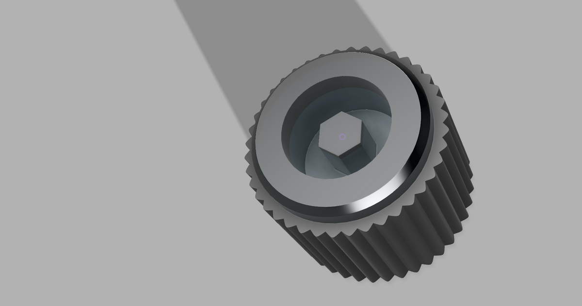 Simple M4 Screwhead Knob by rOn8three | Download free STL model ...