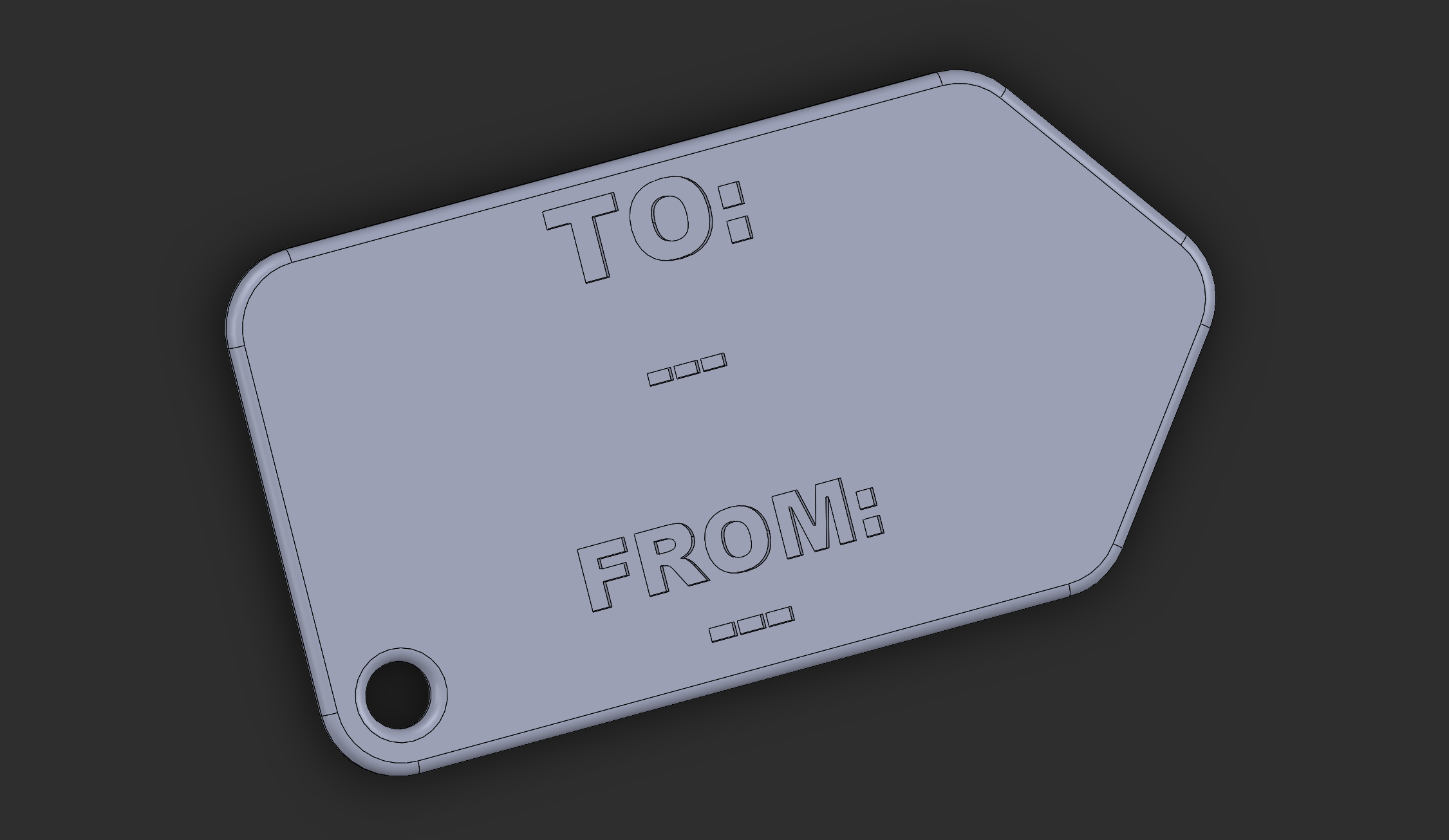 Gift Tag by Fraughst | Download free STL model | Printables.com