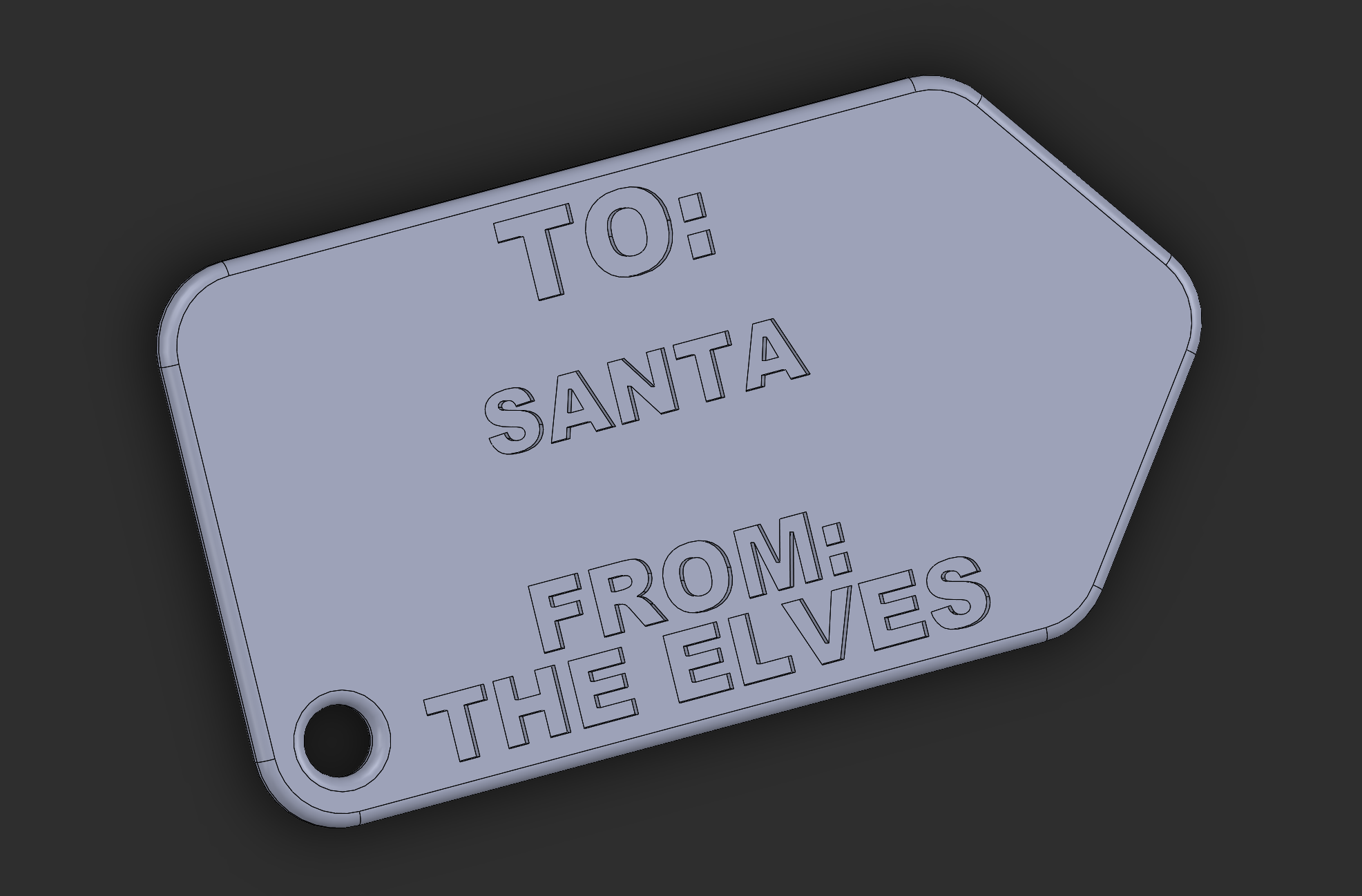 Gift Tag by Fraughst | Download free STL model | Printables.com