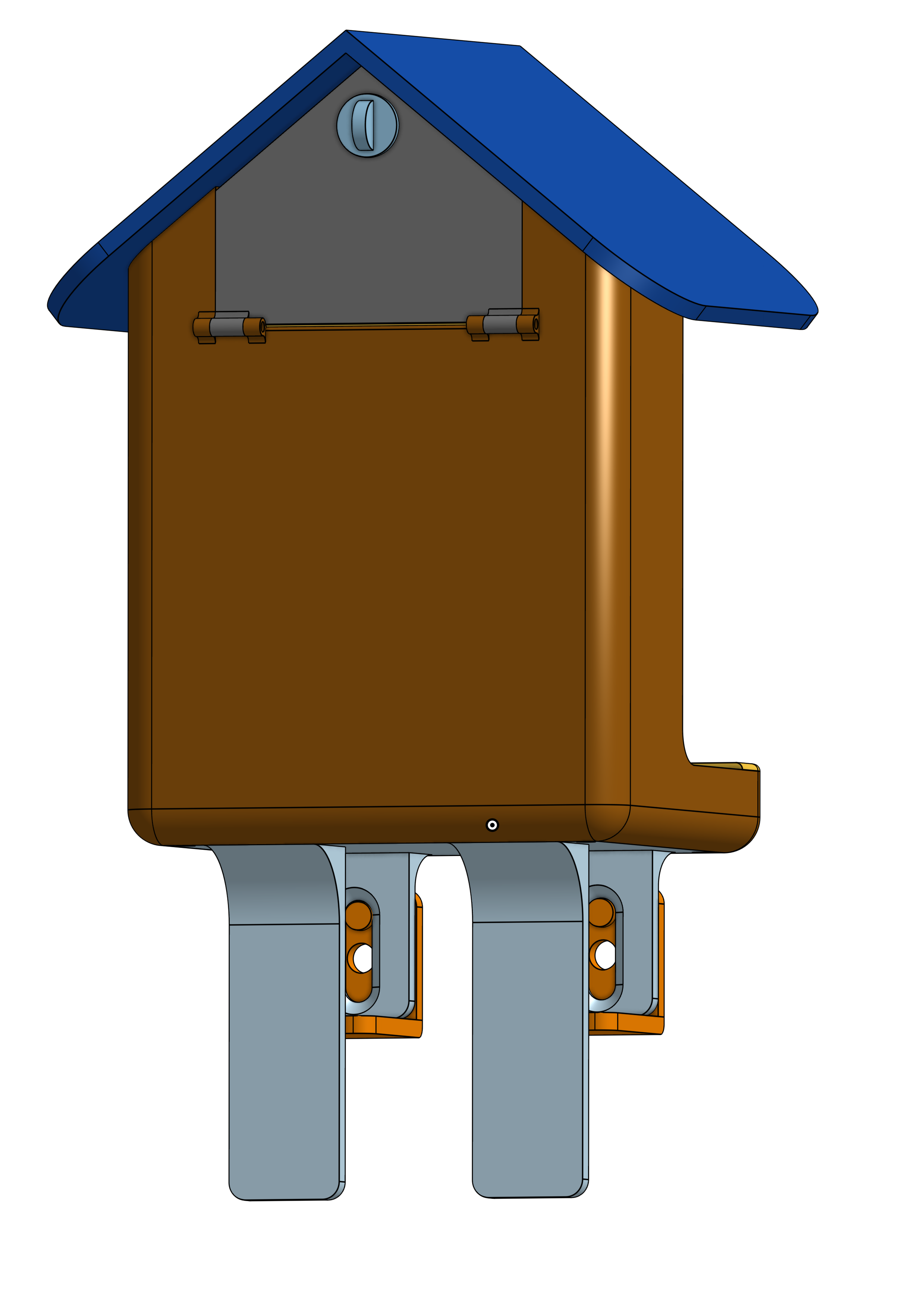 Bird feeder with trey by Th0masis | Download free STL model ...