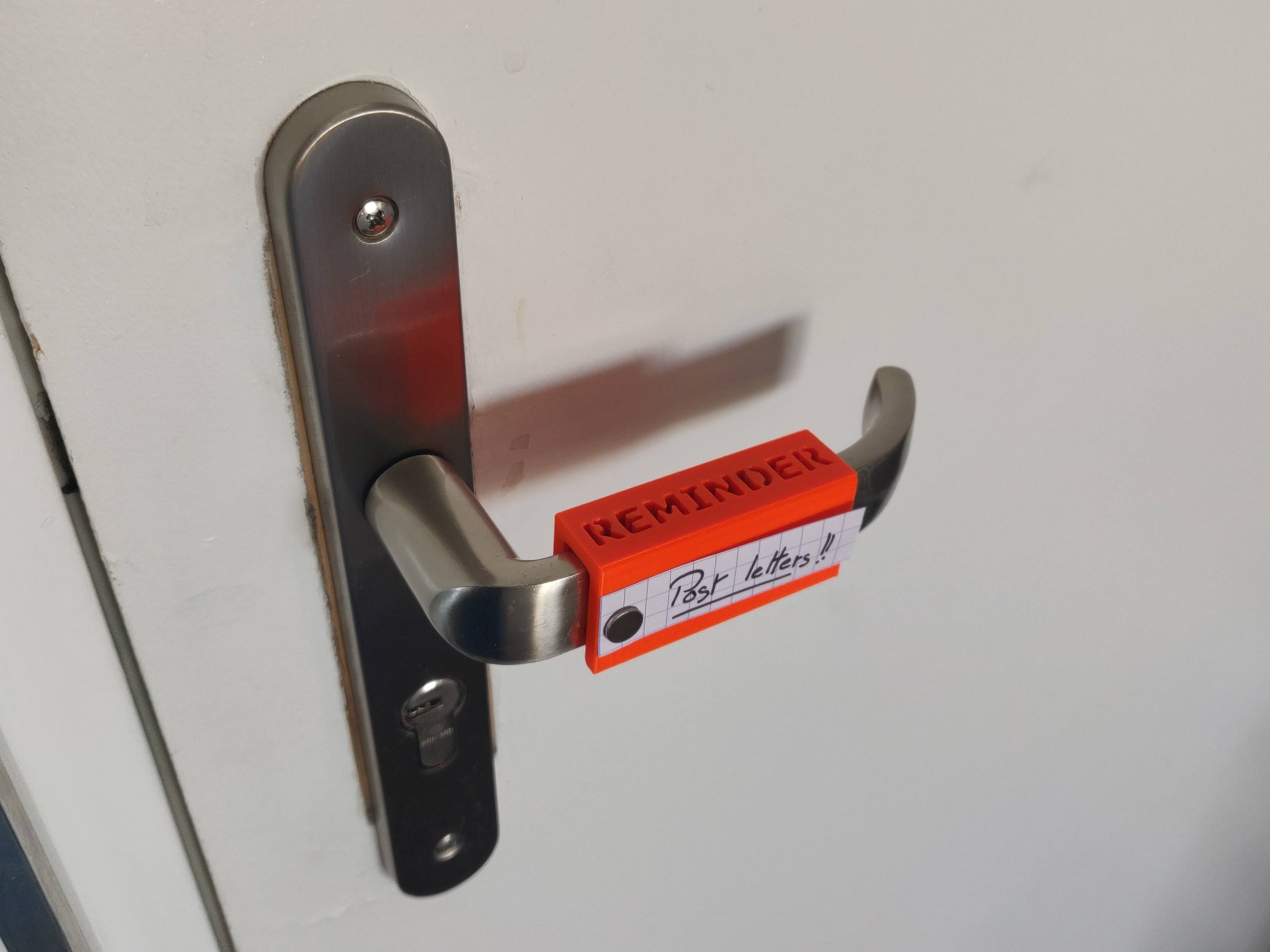 Door reminder by Referentiel | Download free STL model | Printables.com