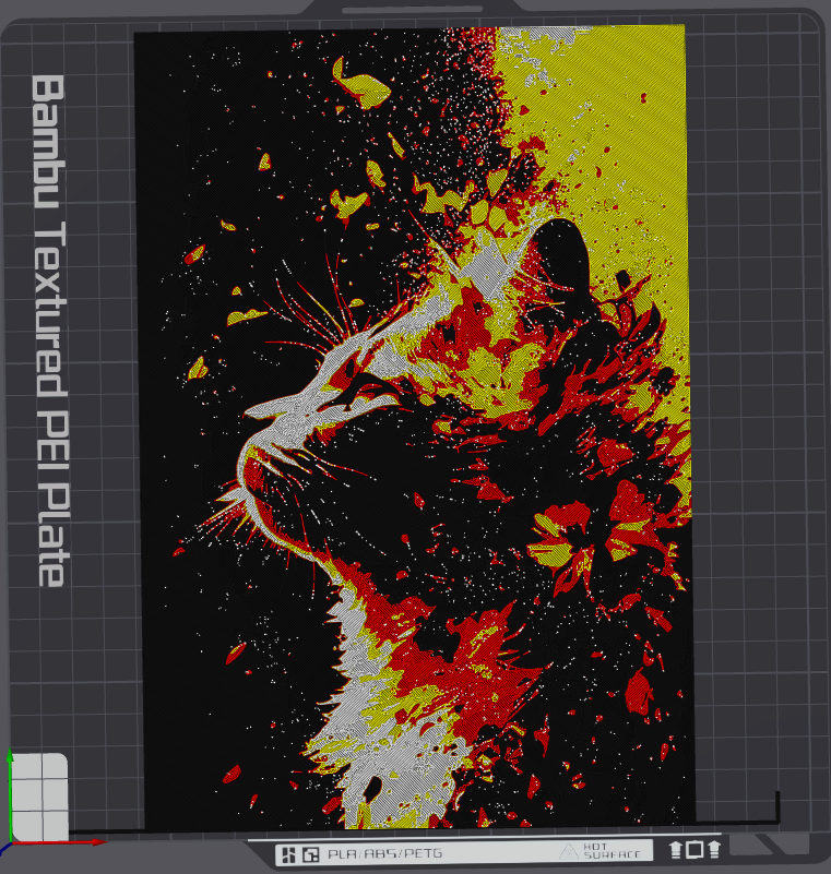 cat / chat painting by maxitech | Download free STL model | Printables.com
