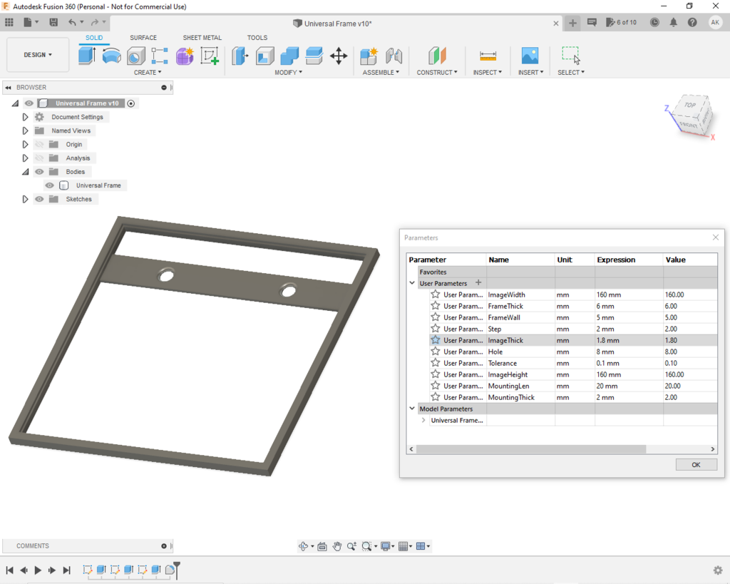 Universal Frame / Case For 2D Art by Maeshmaker | Download free STL ...