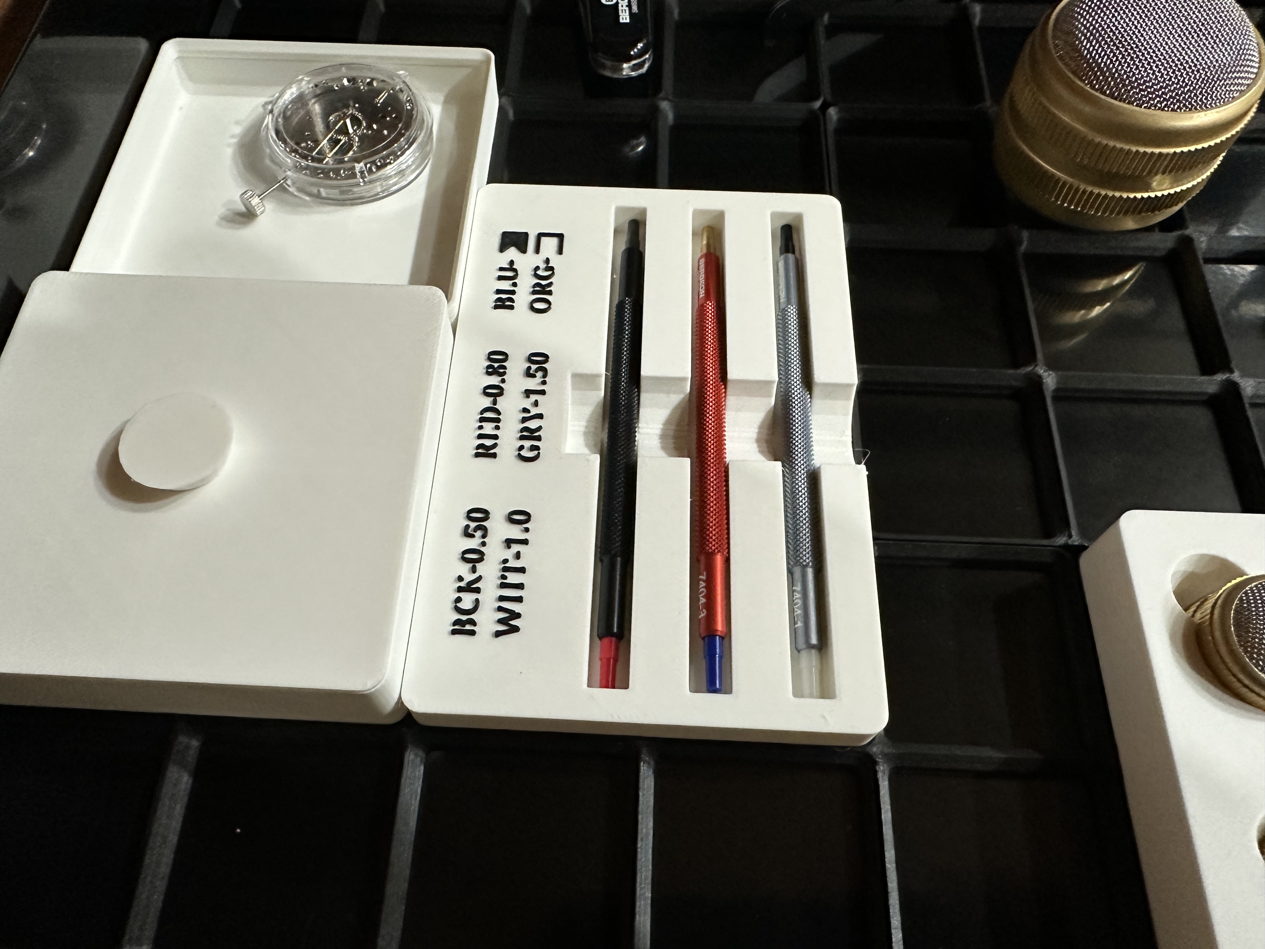 Gridfinity Watchmaker Buergeon Hand Setting Tools by Jeremy Laurenson ...
