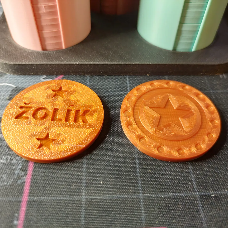 Žolík card game playing chips by Eddy | Download free STL model ...