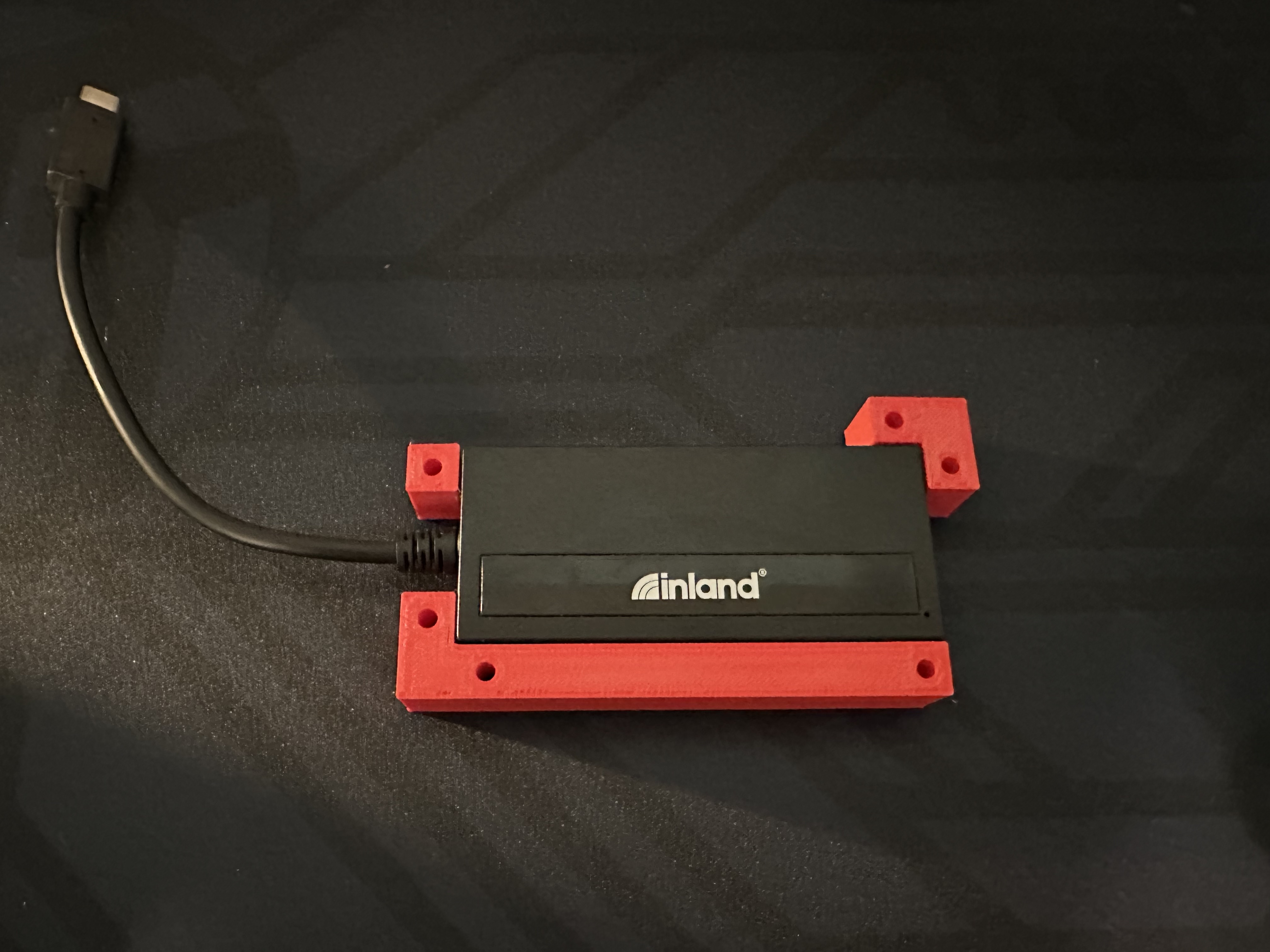 Inland USB C hub Desk Mount by Micah Focht | Download free STL model ...