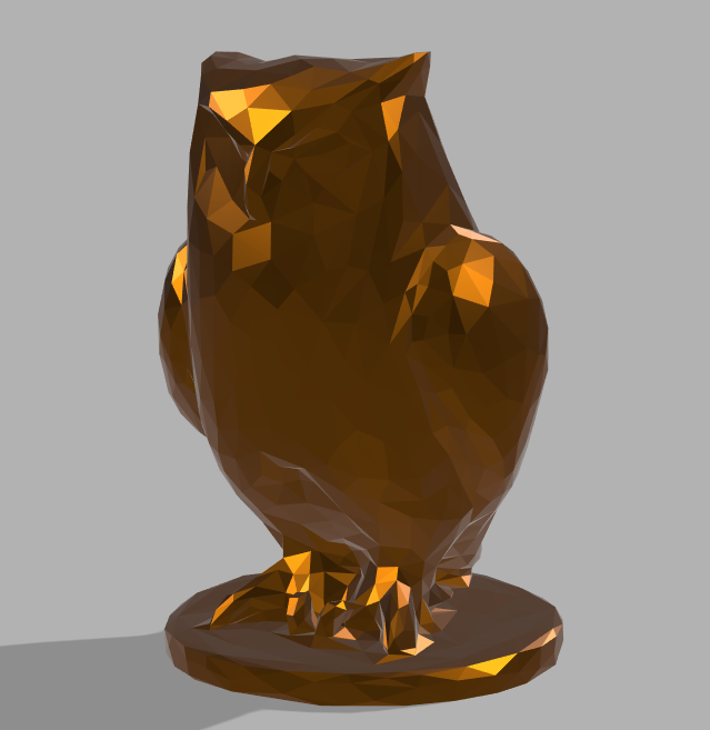 Owl Low Poly by patrykza | Download free STL model | Printables.com