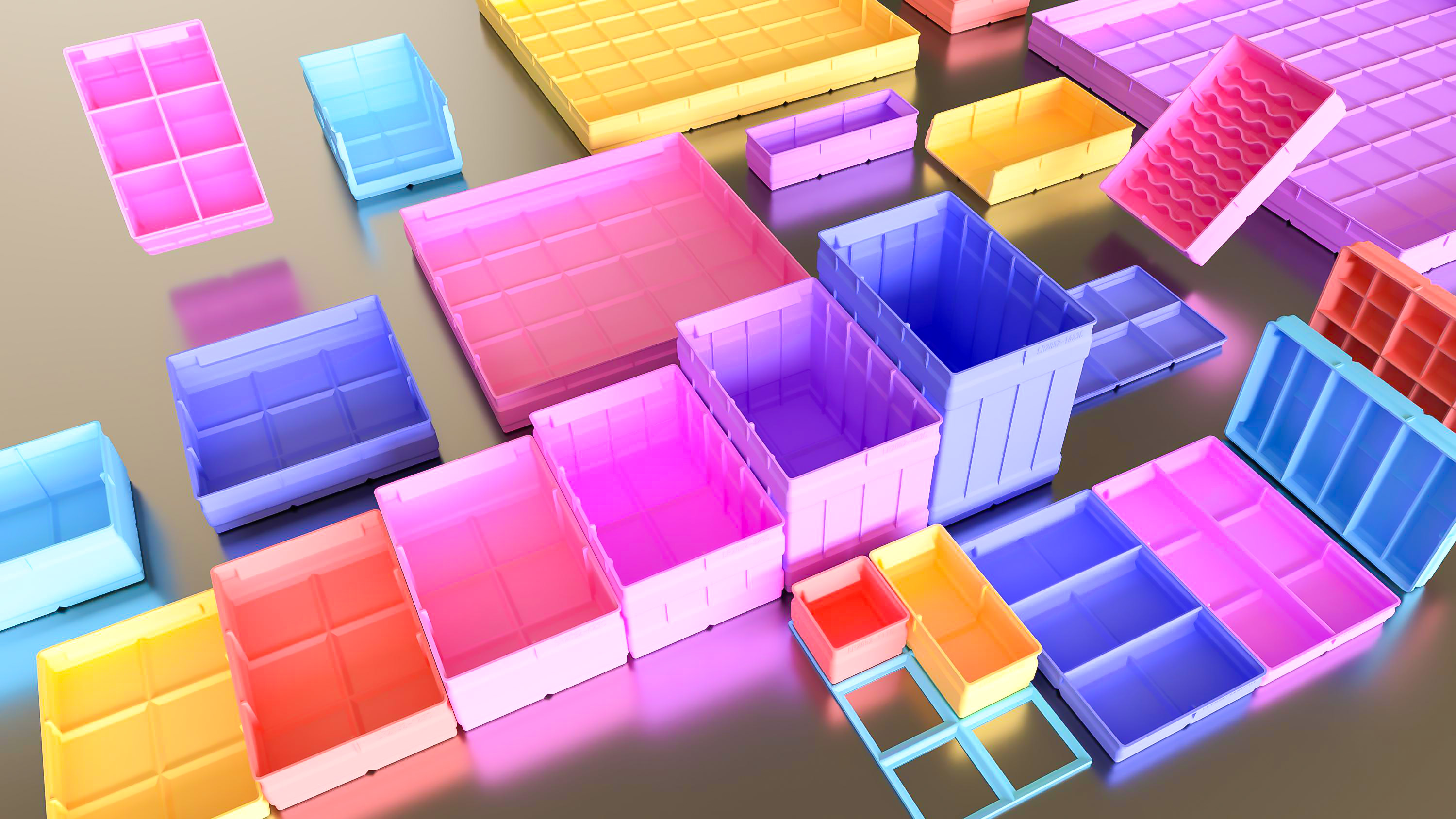 Stackable Storage Boxes Optimized for 3D Print - Full Access and ...