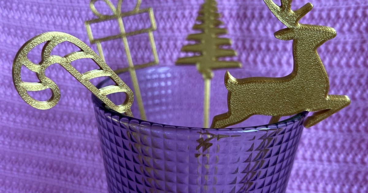 Christmas Drink Stirrers by Amalthea | Download free STL model ...