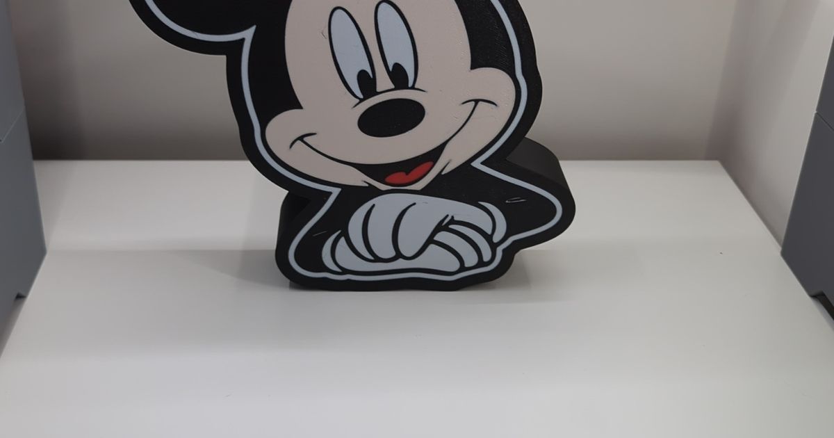 Mickey Mouse LightBox LED by Infuse 3D | Download free STL model ...