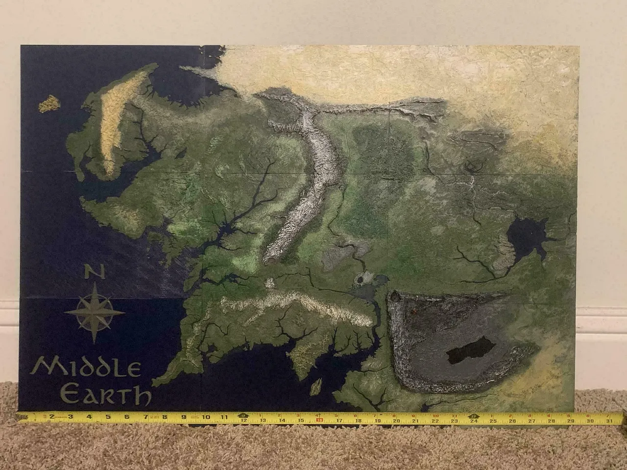 Middle Earth Map (Commercial Use) by PrinTech3D | Download free STL ...