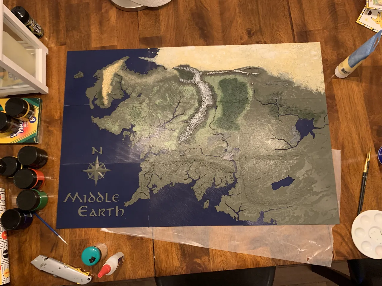 Middle Earth Map (Commercial Use) by PrinTech3D | Download free STL ...