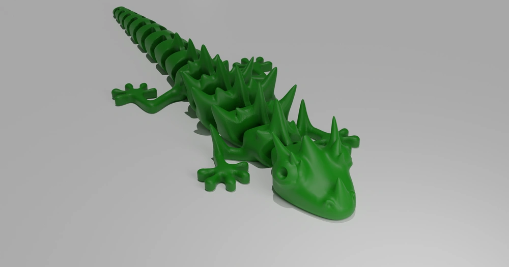Articulated lizard with spikes by Matyáš Čistecký | Download free STL ...
