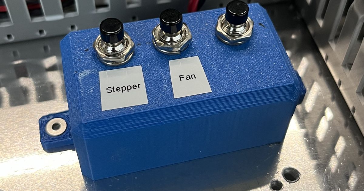 Pushbutton Holder (3 slots) by eliobou | Download free STL model ...