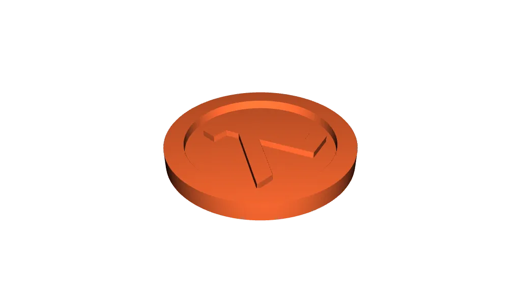 Half Life Receiver Hitch Cover by D3D Pro | Download free STL model ...