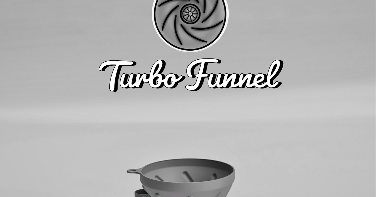 Turbo Funnel for a fast Oil change by DR_Workz | Printables Store