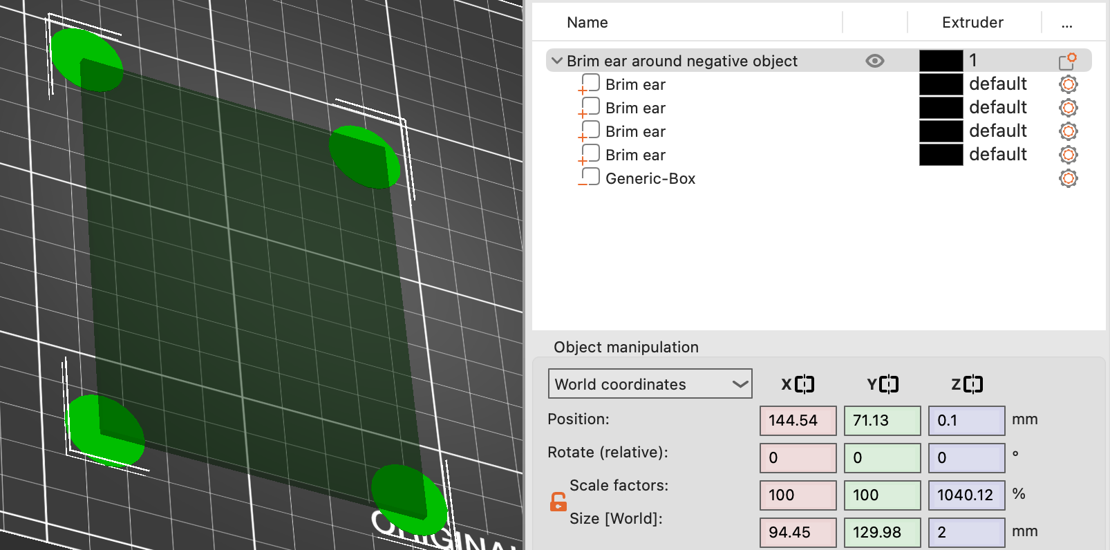 Precise Brim Ears Preventing Warp By Eef Download Free Stl Model