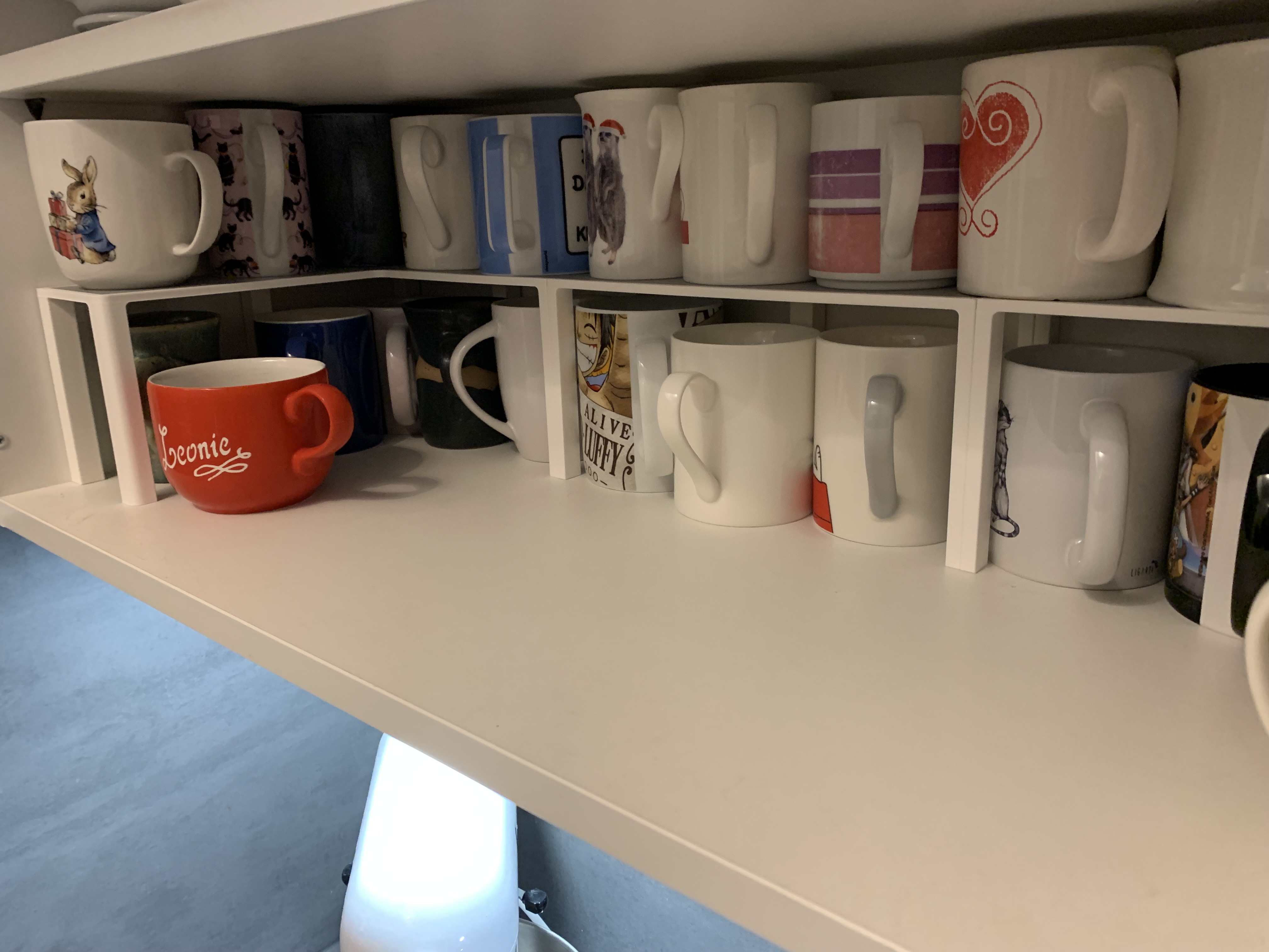 cup shelf to gain space for more cups by Thorb | Download free STL ...