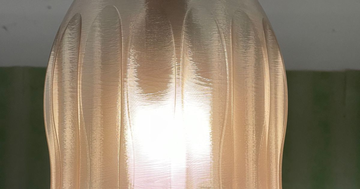 Gentle Curve Light Shade by hippiegunnut | Download free STL model ...