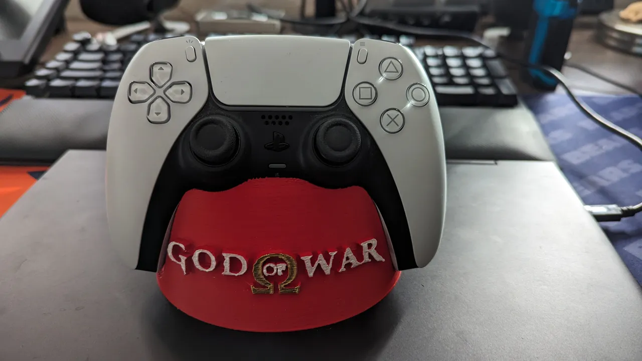 God of War PS5 Dualsense Controller Stand by Austin Wyss | Download ...