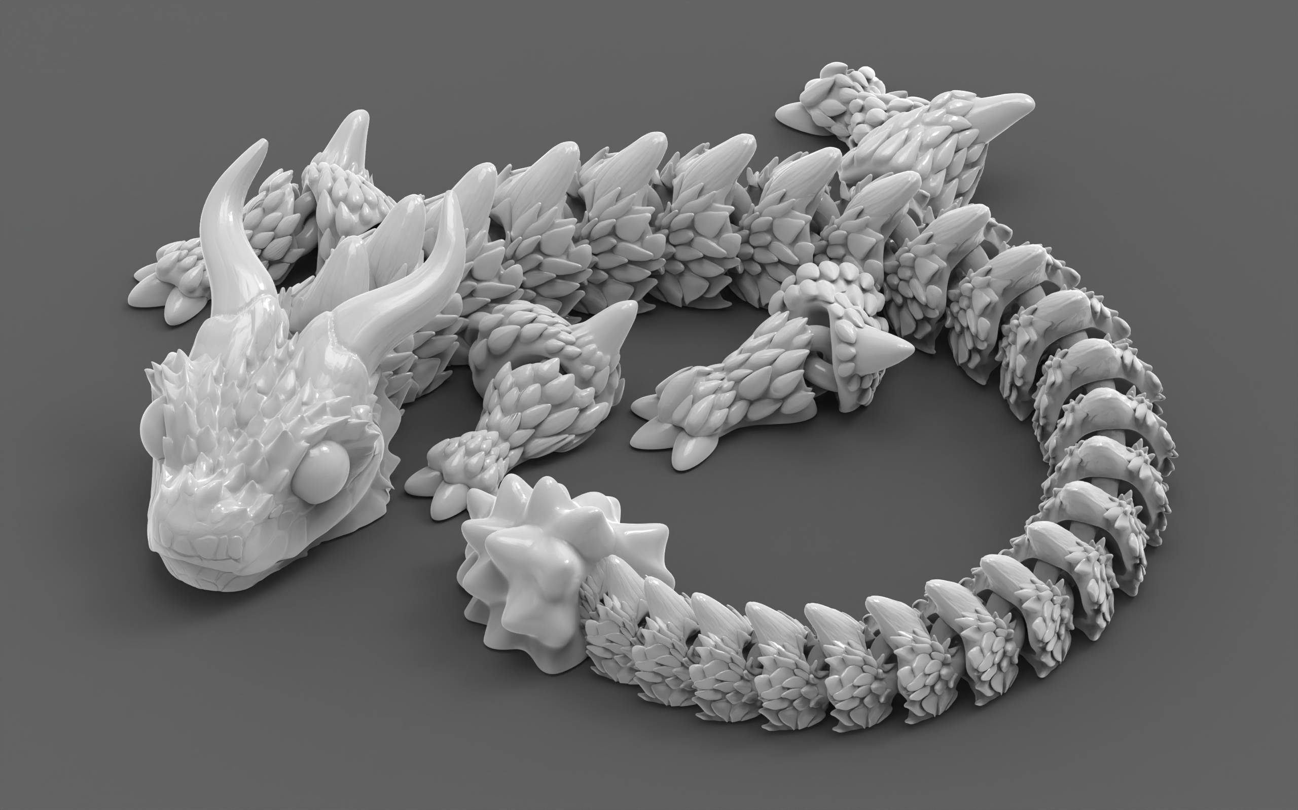 Articulated Dragon 004 | File STL von Torua3D | Printables Store