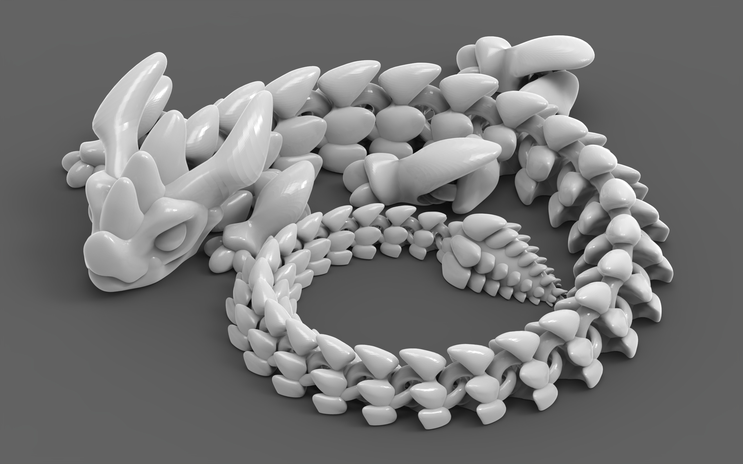 Articulated Dragon 005 | File STL by Torua3D | Printables Store