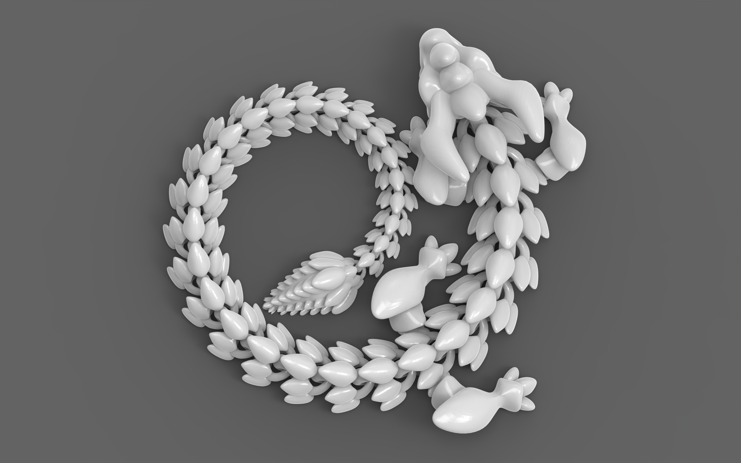 Articulated Dragon 005 | File STL by Torua3D | Printables Store