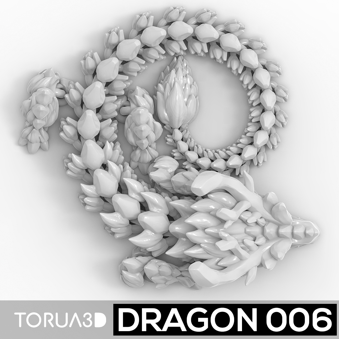 Articulated Dragon 006 | File STL by Torua3D | Printables Store